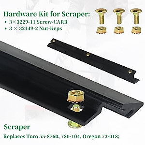 POSEAGLE 99-9313 Snow Blower Paddles with 55-8760 Scraper Blade 55-9300 Drive Belt and Hardware Kits for Toro Toro CCR 2000, CCR 2400, CCR 2400R, CCR 2400E, CCR 2500, CCR 2500R, CCR 3000R Snowthrowers