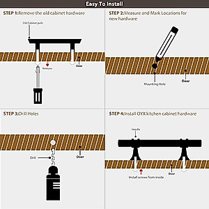 OYX 6Pack 5inch Drawer Pull Brushed Nickel Cabinet Pulls