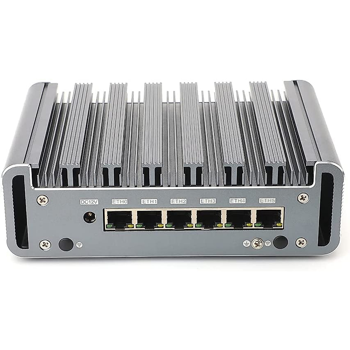 Partaker Firewall Micro Appliance, Fanless Mini PC, Network Router, OPNsense, Intel Core i7 1165G7, 6 Gigabit Nics, AES-NI, HD, COM, (DDR4 8G RAM/128G SSD)