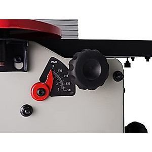 Cutech 40180HB 8-Inch Spiral Cutterhead Benchtop Jointer with 16 Tungsten Carbide Inserts and Teflon Coated Extendable Tables