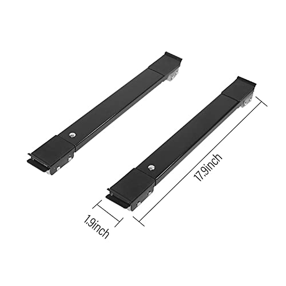 Washing Machine Base Heavy Duty Extensible Appliance Roller 500KG 17-28 Inch Adjustable Extendable Appliance Trolley Roller Wheels Compact Washing Machine Refrigerator Stand with Brake