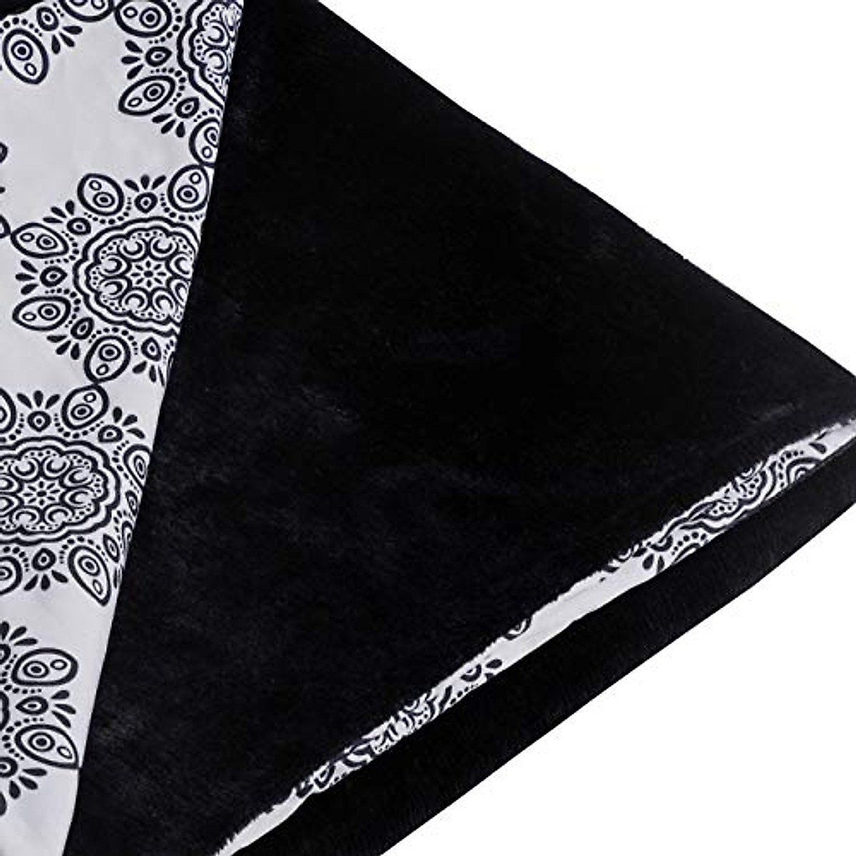 Dream Lab Soft Microfiber Medallion Reversible & Washable Duvet Cover for Weighted Blanket, Charcoal, 48"" x 72""" (DRM629XXMEDLA7)