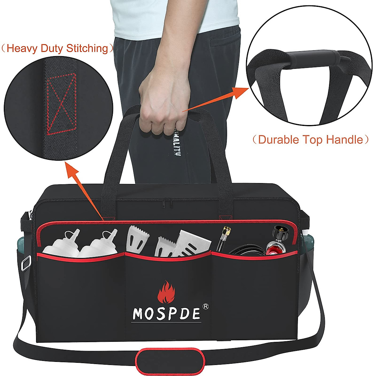 22 Inch Griddle Carry Bag for Blackstone 1666 22 Inch Grill Table Top Griddle Without Hood Lid, Fits Blackstone 22" Grill Griddle with Grill Cover Carrying Bag