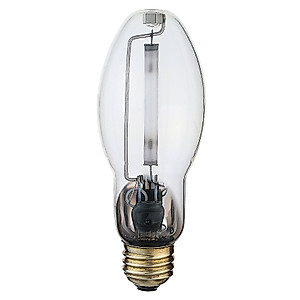 Satco S3130 2100K 35-Watt Clear Medium Base ED17 High Pressure Sodium Lamp, 5.4 x 2.2 x 2.2 Inch