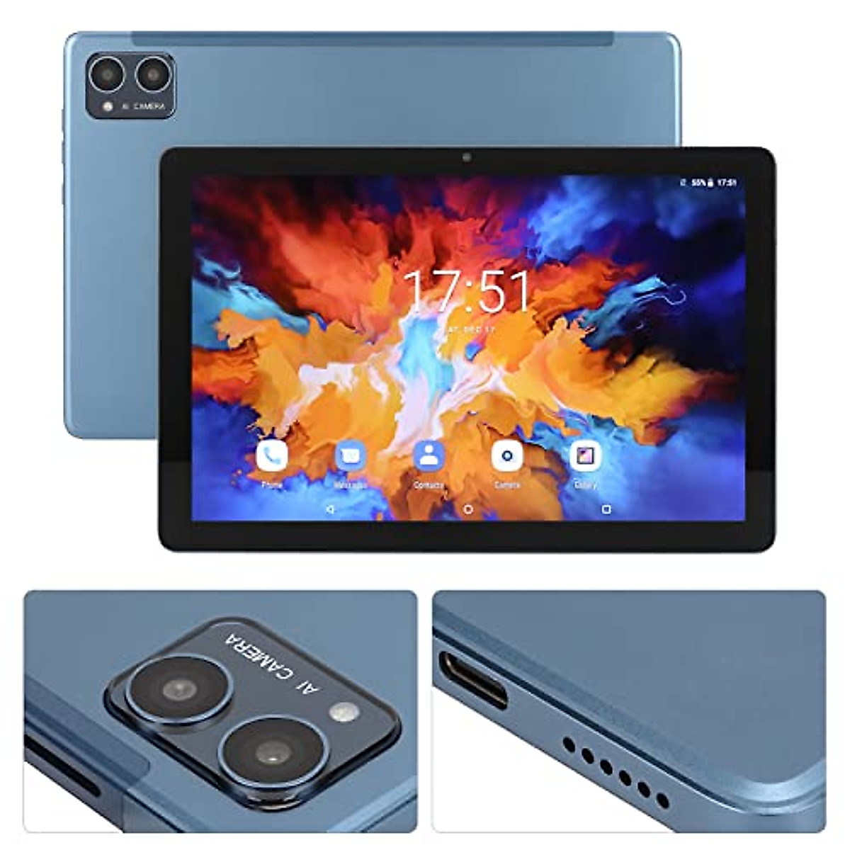 10.1 Inch Tablet Gaming Tablet 1920x1200 IPS Builtin GPS for Home (US Plug)