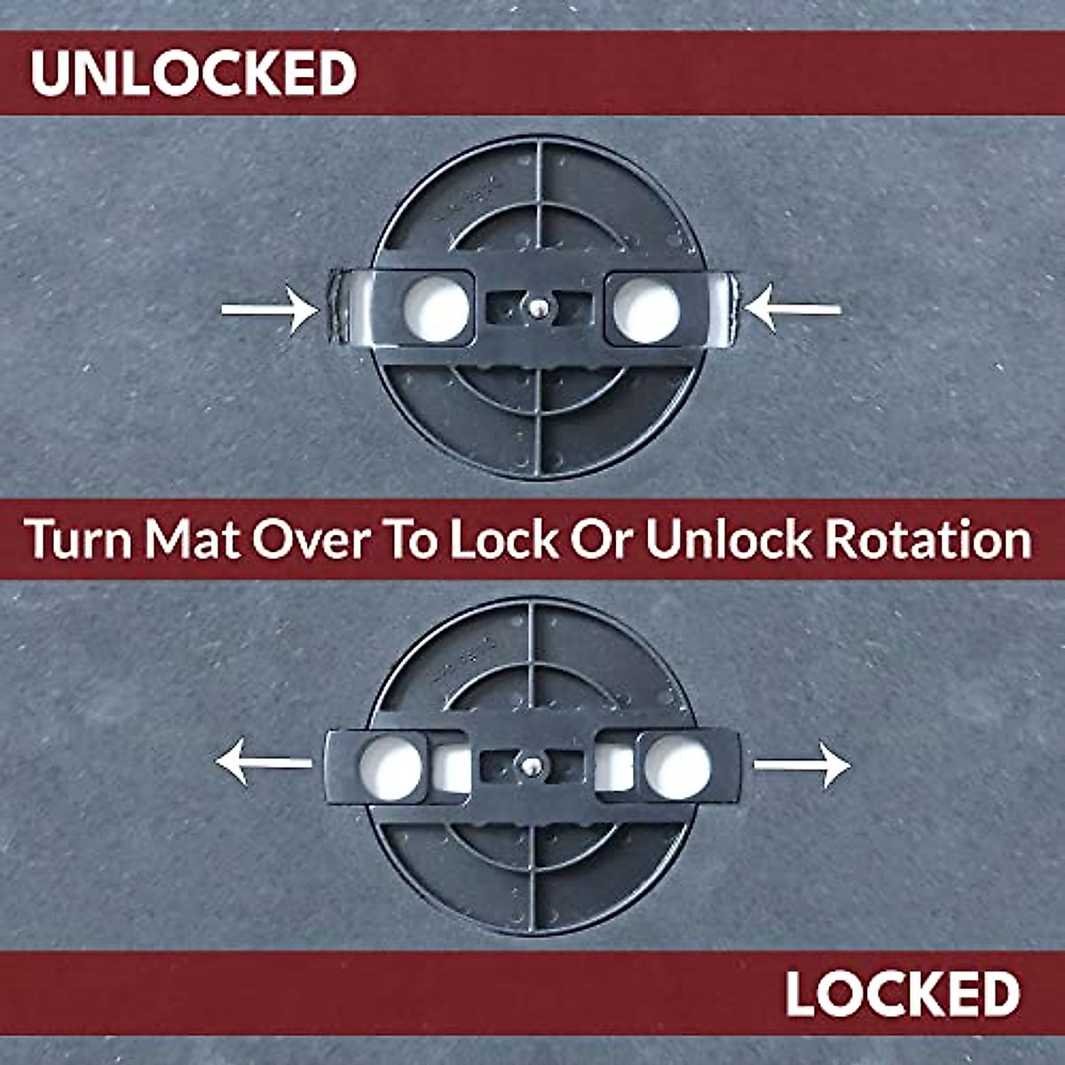 Madam Sew Self Healing Cutting Mat, 12x12 Rotating Cutting Mat for Quilting, Sewing and Crafts Features 360 Degree Rotation, Lockable Non-Slip Base and Accurate Grid and Bias Lines for Precise Cuts