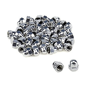 Bitray Acorn Nut M6 304 Stainless Steel Acorn Hex Cap Nuts -50pcs