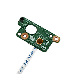 Zahara Power Button Board with Cable Replacement for Asus X551 X551C X551CA X551M X551MA X551MAV F551 F551M F551MA 35XJCP80000 D550 D550C D550CA 60NB0340-PS1040 (Green)