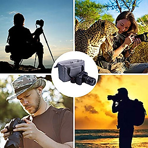 BOMKEE Camera Inserts Protective Bag Padded Insert Camer Cube Water Resistant DSLR SLR Case Foldable Liner for Sony,Canon,Nikon,Olympus Camera Lens Accessories Grey