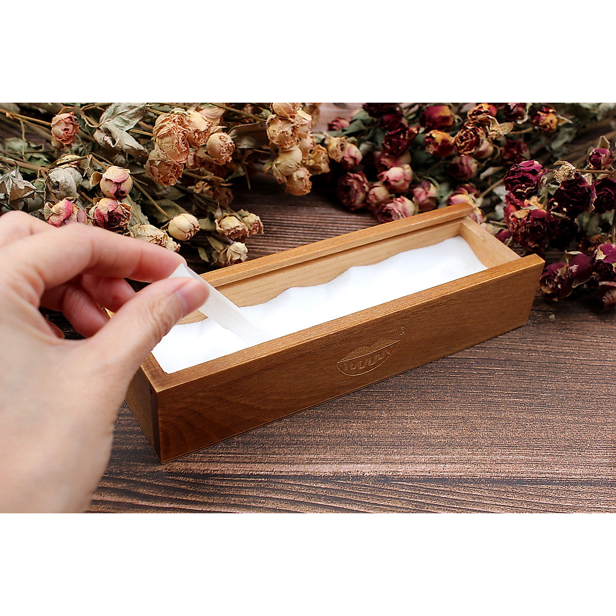 vuUUuv Natural Bulk Selenite Sticks & Black Tourmaline - Healing Crystals，Reiki， Cleansing Energy，Radiation Protection，Protection Grids (24 pcs)