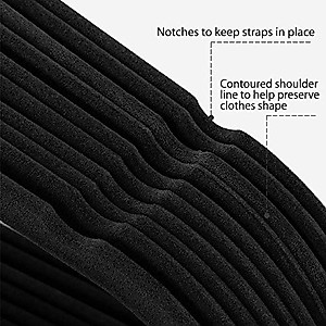 Yaheetech Non-Slip Velvet Hangers -Suit Hangers Standard Hangers (100 Pack) Heavy Duty Space Saving 360 Degree Swivel Hook Clothes Hangers for Coats Jackets, Pants，Suits and Dresses