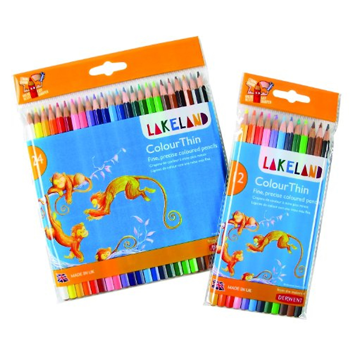 Derwent Lakeland Colorthin Pencils, 2.9mm Core, Wallet 24 Count (0700269)