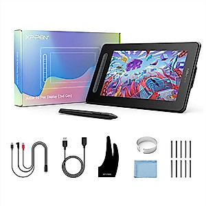 XPPen 10 inch Drawing Tablet Artist 10 2nd,Computer Graphics Tablet with X3 Stylus,Digital Drawing Pad with 8192 Levels Pressure Sensitive & 6 Shortcut Keys,Designed for PC,Laptop,Android(Black)