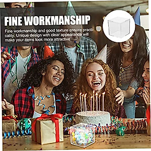 Alipis 12 Pcs Square Transparent Gift Box Multifunction Candy Stand