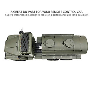 ZJchao Oil Trailer Chassis Spare Tire Kit, for WPL 1/16 B36 B-36 B36K B36KIT Military Truck Car Spare Parts DIY Car Accessoy