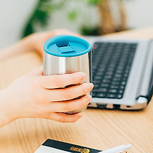 HARIO MIOLOVE OSM-270-B Stainless Steel Mug, Odd Strainer Model, Black, Practical Capacity: 9.1 fl oz (270 ml)