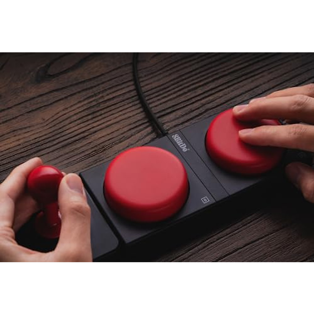 8BitDo Retro Mechanical Keyboard, Bluetooth/2.4G/USB-C Hot Swappable Gaming Keyboard with 87 Keys, Dual Super Buttons and Super Stick for Windows and Android - C64 Edition