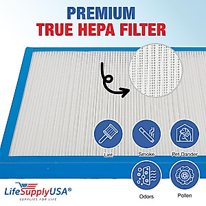 True HEPA Air Cleaner Filter Replacement Compatible with HoMedics AP-20 AF-20 AF-20FL AP-25 AF-25 AF-25FL Air Cleaner