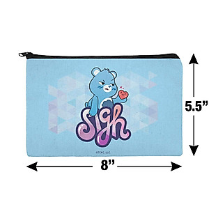 Care Bears: Unlock the Magic Grumy Bear Sigh Makeup Cosmetic Bag Organizer Pouch
