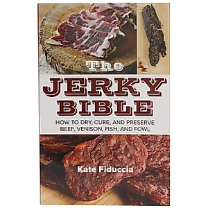 Adjustable Meat Slicer Cutting Board Knife Set with Recipe Book on How to Make and Cure Beef Venison and all types of Jerky