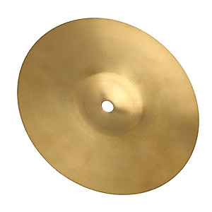 Lovermusic Golden Diameter 8 Inch Drum Cymbal Brass Alloy Crash Percussion Accessories for Drum Kit Suitable for Novices （Small）