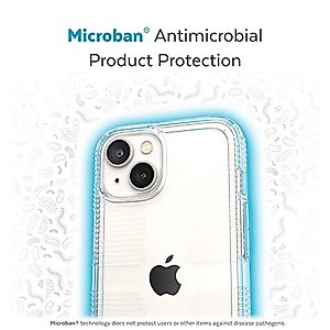 Speck Clear iPhone 15 Plus & 14 Plus Case - Slim Phone Case with Drop Protection, Scratch Resistant & Anti Yellowing Case with No Slip Grip for iPhone 15 Plus & 14 Plus 6.7 Inch Model - GemShell Grip