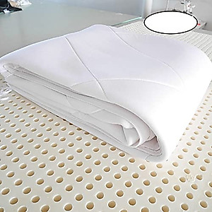 QQCC Mattress Topper Natural Latex Mattresses Foldable 200x230cm Tatami Multifunction Mattress with Cotton Cover (Size : 180x200cm)