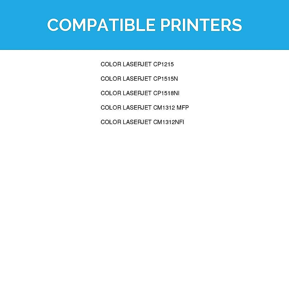 LD Products Remanufactured Toner Cartridge Replacement for HP 125A (Black, Cyan, Magenta, Yellow, 4-Pack)
