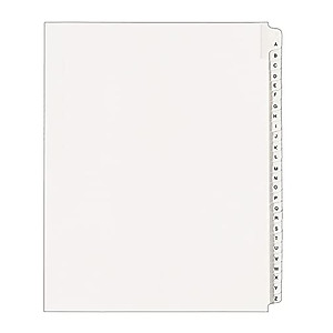 Avery Legal Dividers, Allstate Collated Sets, Letter Size, Side Tab, A-Z, 25 Tabs per Set, 1 Set (01700)