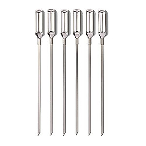 OXO Good Grips Grilling Tools, Stainless Steel Grilling Skewers - Set of 6