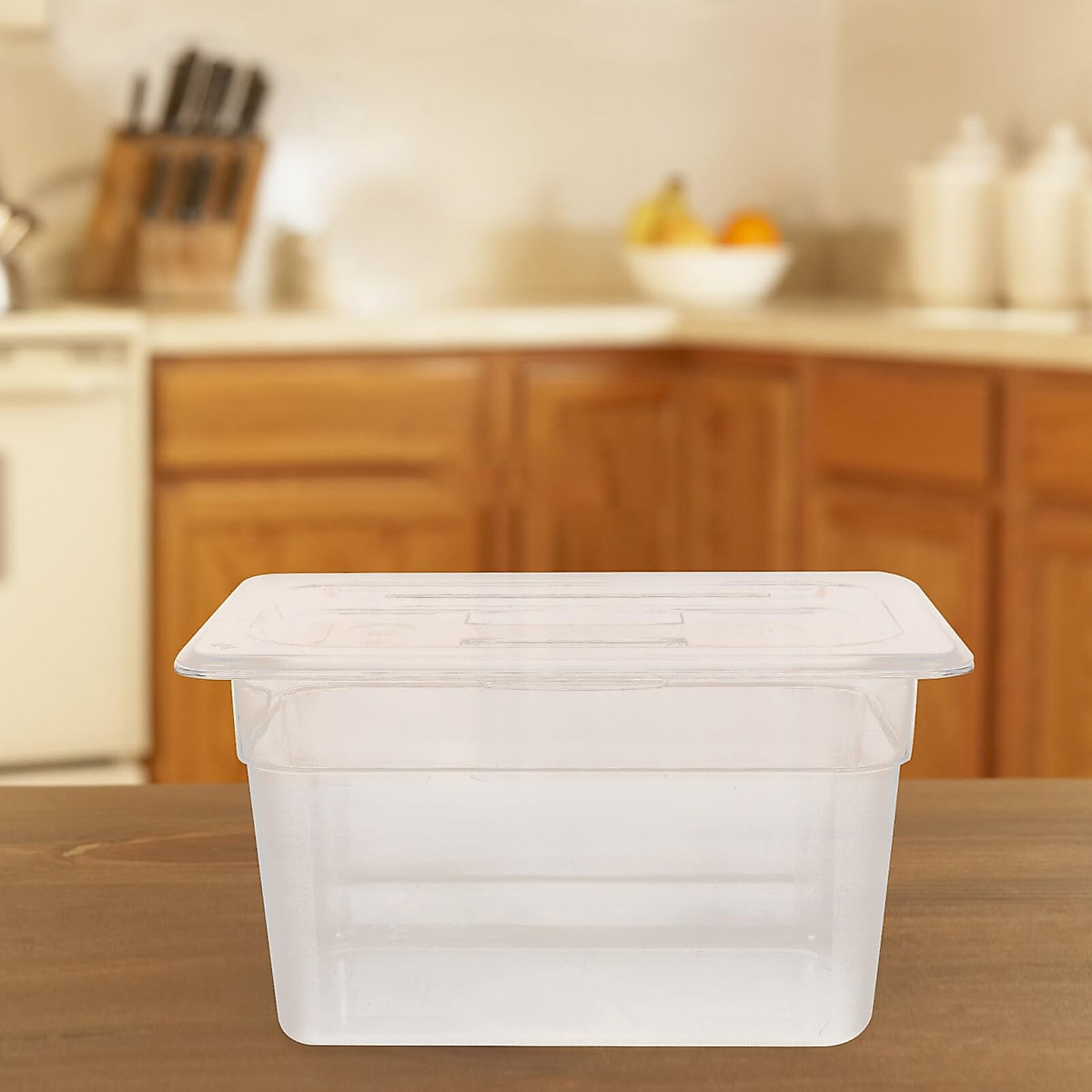 Kichvoe 1 Set plastic freezer organizer vegetable tray with lid food storage containers food prep storage containers freezer containers plastic storage containers bread with cover bacon