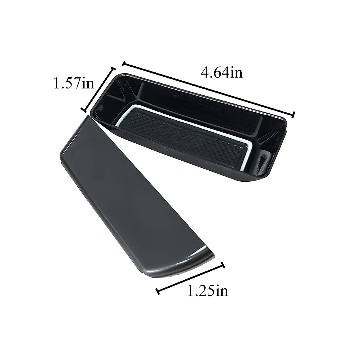 Vesul Front Row Door Side Storage Box Compatible with Ford Edge 2015-2024 Armrest Phone Container Door Organizer Handle Pocket ABS Tray Insert Glove Pallet