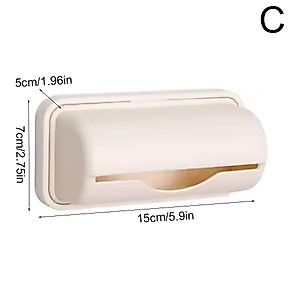 Trash can Liner Dispenser, Trash Bag Dispenser for Bottom of can, Small Bin Liner Kit Dispenser, Wall Mount Garbage Bag Dispenser, Bathroom Trash Bag Dispenser, Storage Trash Plastic Containers