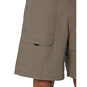 Wrangler Authentics mens Canvas Utility Hiker cargo shorts, Earth Green, 36 US