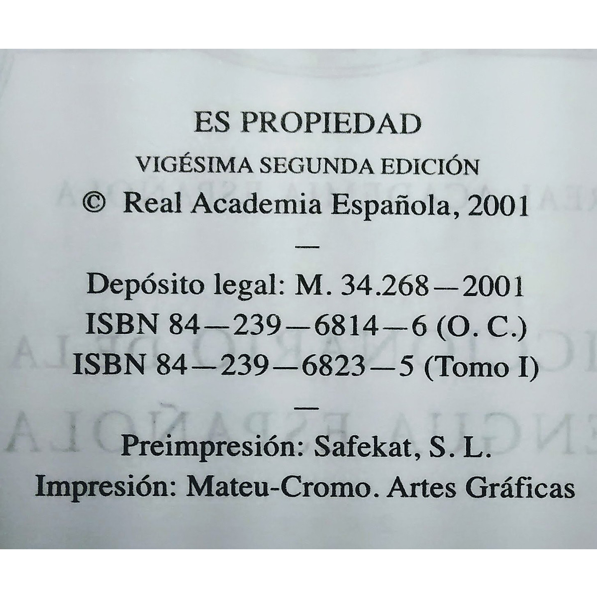 Diccionario de la Lengua Espanola (Spanish Edition) (2 volumes)