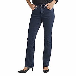 JAG Jeans Women's Eloise Mid Rise Bootcut Jeans-Legacy, Artesia Blue, 10 Petite