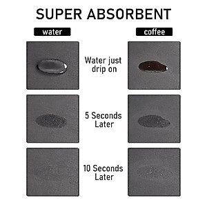 GOPAS Coffee Mat, Hide Stain Coffee Bar Mat for Countertop Dish Drying Mat for Kitchen Counter Absorbent Mat Fit Under Coffee Machine Coffee Pot Appliance Mats