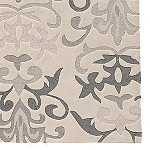 Linon RUGTA51081 Trio Grays 8' X 10', Off/White, 8 x 10