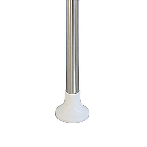 LOYALHEARTDY Rustproof Shower Caddy Corner for Bathroom 4 Tier Bathroom Corner Shower Caddy Bathtub Shower Storage Organizer, 43"~122" Adjustable Height (White)