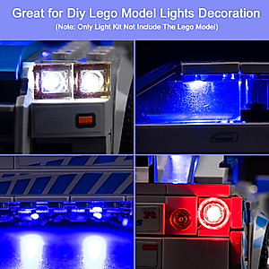 Hilighting Upgraded Led Light Kit Compatible with LEGO Speed Champions 2 Fast 2 Furious Nissan Skyline GT-R (R34) Race Car Toy Model Building Kit, Lights Compatible with LEGO 76917(Model Not Included)