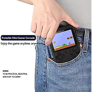 Retro Handheld Game Console with 500 Classic FC Games, Portable Retro Video Game Console, 3-inch LCD Screen and Add-on Controller, Handheld Game Console Supports Connection to TV and Two Players