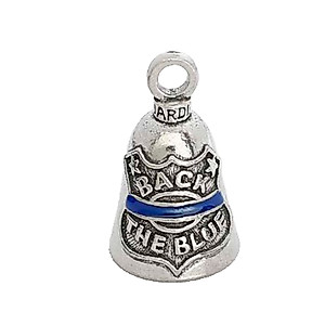 Guardian Bell Back The Blue Motorcycle - Harley Accessory HD Gremlin New Riding Bell Key Ring, Silver