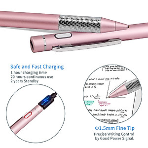 Stylus Pen for Lenovo Yoga Book Smart Tab Pencil,Minilabo Touch Screens Active Stylus Digital Pen with 1.5mm Ultra Fine Tip Stylist Pen for Lenovo Yoga Book Smart Tab Drawing and Writing Pencil,Pink