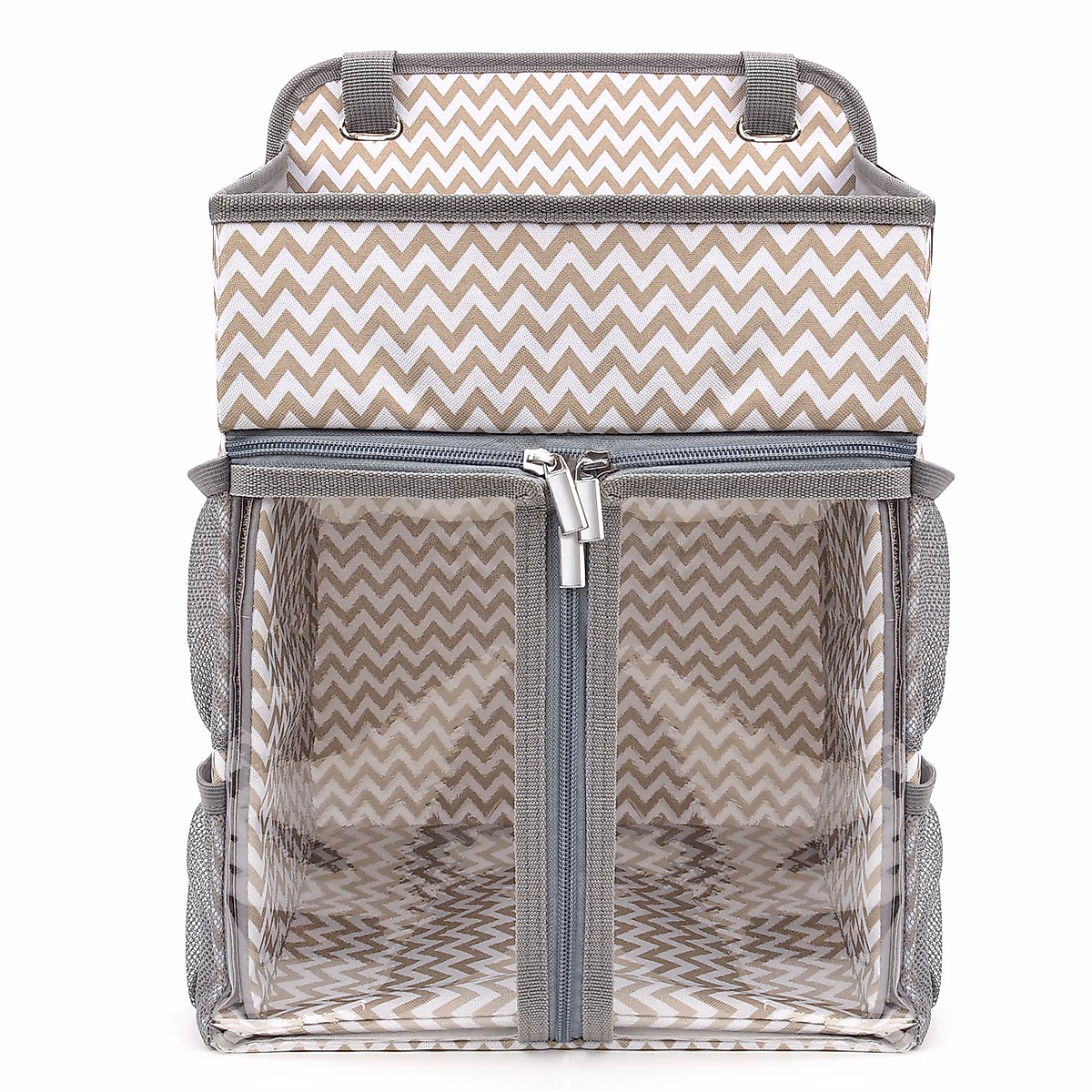 BAGLHER Hanging Diaper Organizer,Baby Diaper Organizer is Suitable for Hanging on Diaper Table,Nursery, and All Cribs.Baby Supplies Storage Diaper Rack,Diaper Stacker.