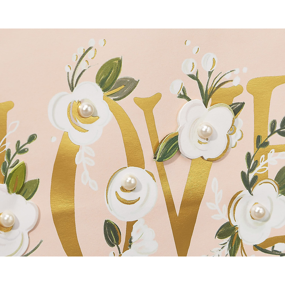 Papyrus 9" Medium Gift Bag (Love) for Weddings, Bridal Showers, Birthdays, Baby Showers and All Occasions (1 Bag)