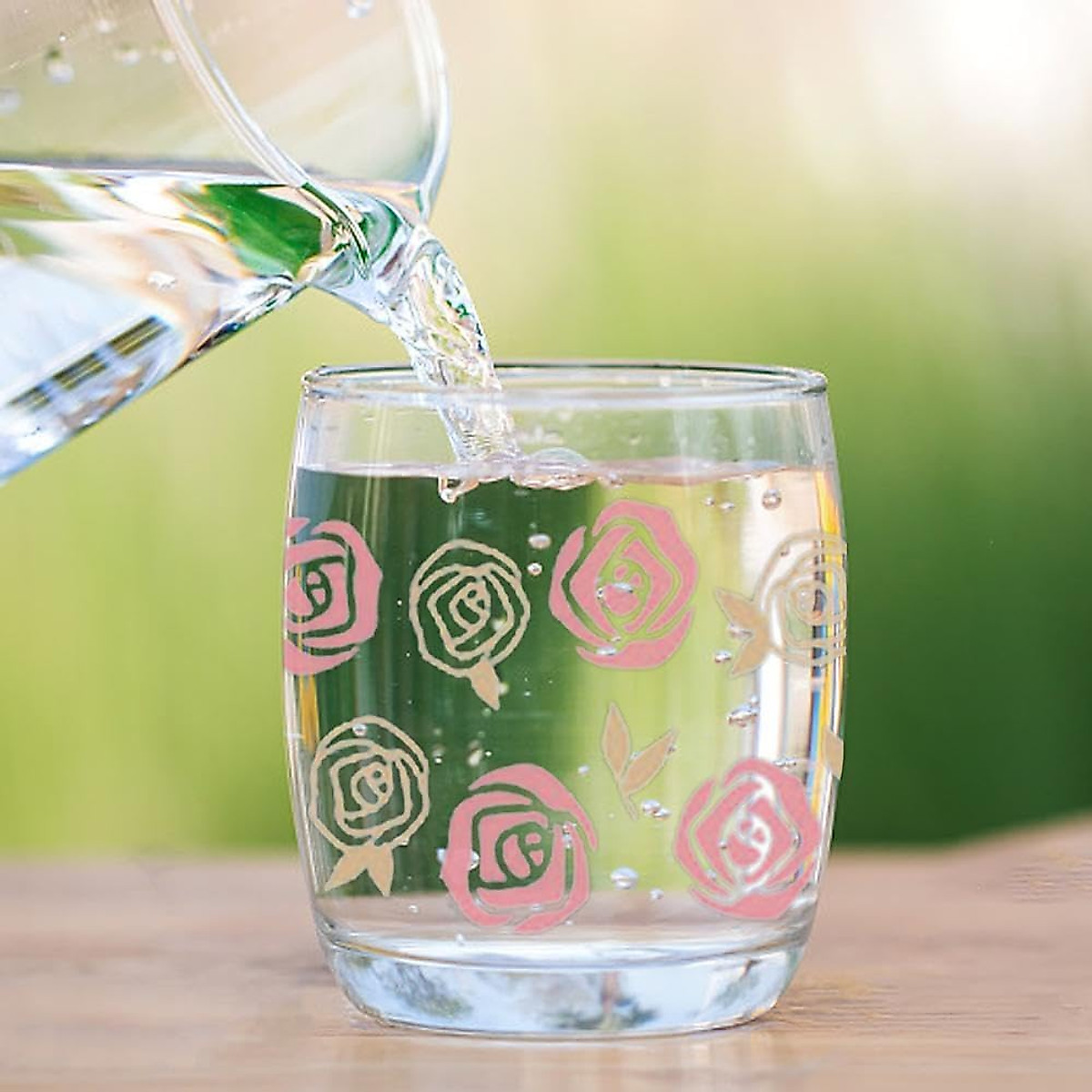 Cololful Succulents Theme Rub on Transfers Decals,UV DTF Transfer Waterproof Sticker Iron-on Transfers for Glass Coffee Cups,Vintage Cups Wrap Transfer Stickers Decals