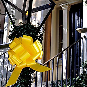 Big Easter Gift Basket Pull Bows - 9" Wide, Set of 9, Light Pink, Blue, Yellow, Lavender, Bows for Gifts, Christmas, Presents, Boxing Day, Wreath, Birthday, Fundraiser, School Dance, Gift Bows