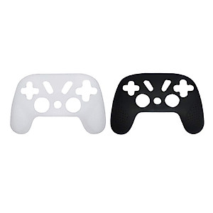 angwang Game Controller Protective Cover Sleeve Case Soft Silicone Skin for -Google Stadia Premiere Edition Gamepad Black 17x11cm