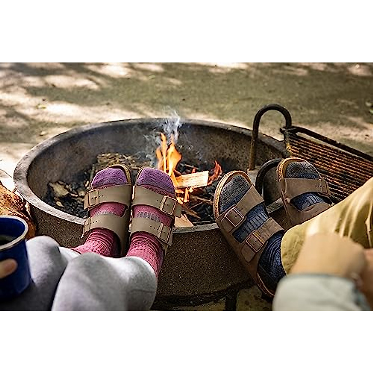 Jeep Wool Blend Trail Crew Socks-2 Pair Pack-Breathable, Cushioned Comfort, Khaki, Men's Shoe Size 8-12