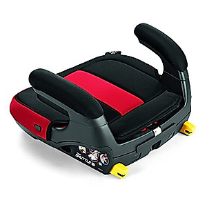Peg Perego Viaggio Shuttle - Booster Car Seat - for Children from 40 to 120 lbs - Made in Italy - Monza (Black & Red)